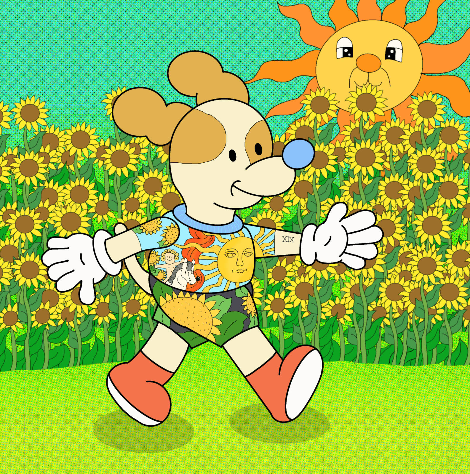 Wishing life to be as bright as the sun : ARTWORK